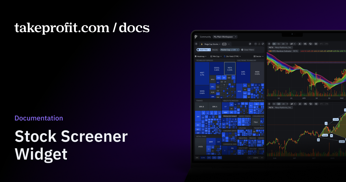 Stock Screener Widget - TakeProfit